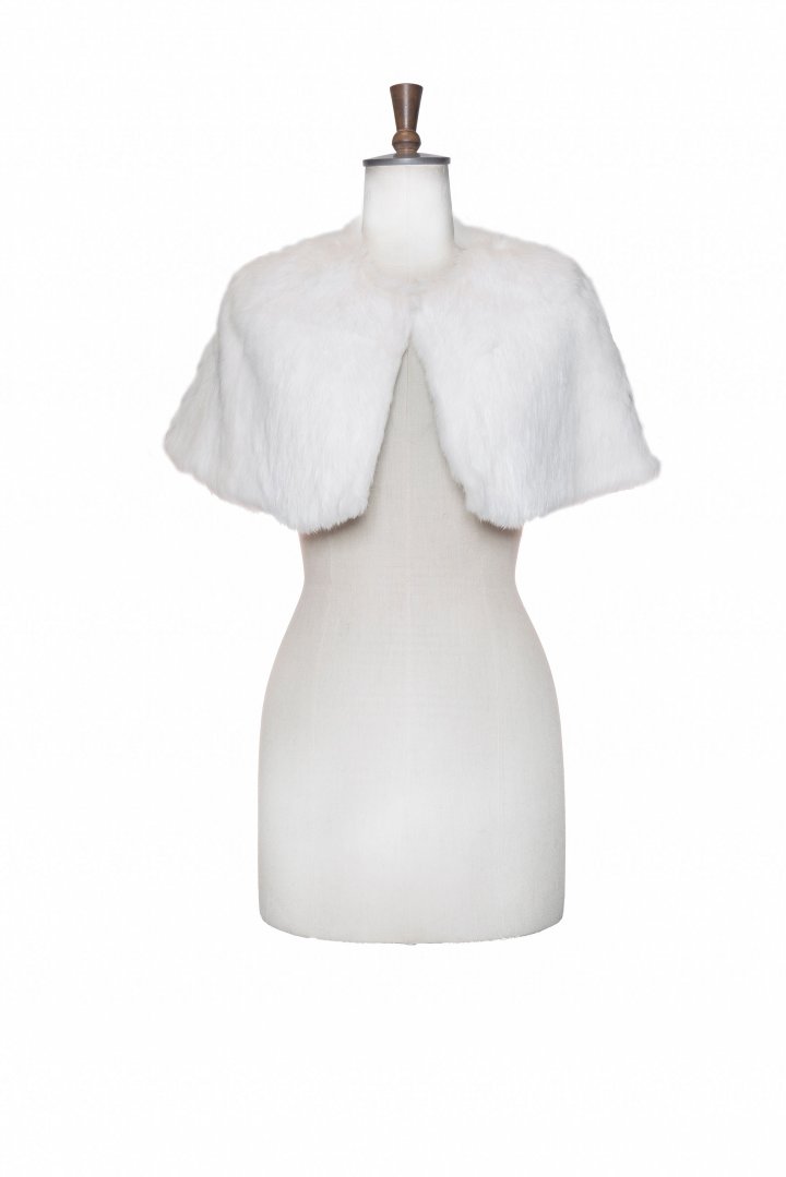 Short rabbit wrap - Thalia Furs